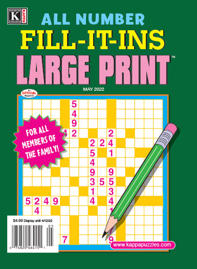 All Number Fill It Ins Bonus Magazine Subscription – Total Magazines
