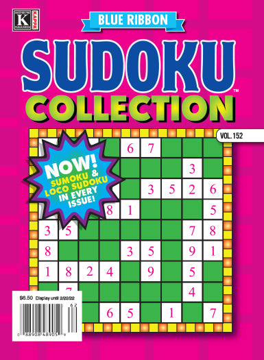 Blue Ribbon Sudoku Collection Magazine Subscription – Total Magazines