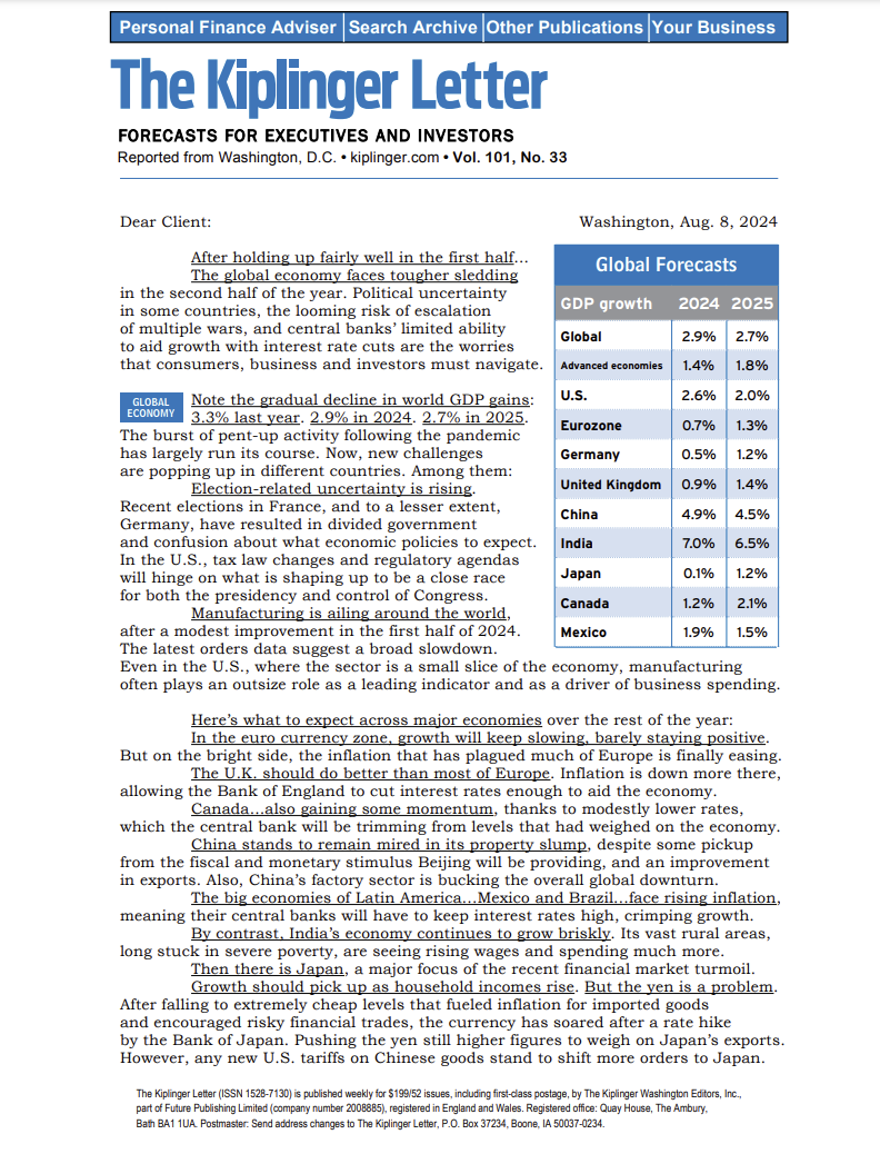 The Kiplinger Letter Subscription – Total Magazines