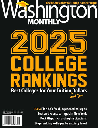 Washington Monthly Magazine Print Subscription 1 Year | 5 Issues ...