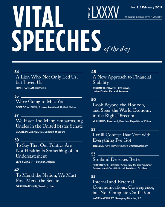 Vital Speeches of the Day Magazine Subscription – Total Magazines